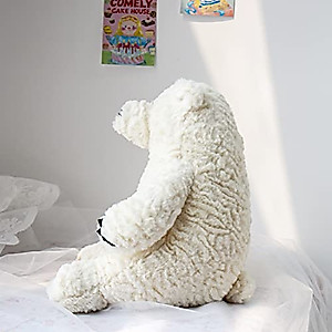 LIJIUSM Plush Toys for Kids Cartoon Velvet Animal Stuffed Toys Festival Birthday Gifts for Girls Boys (Polar Bear - 26cm)