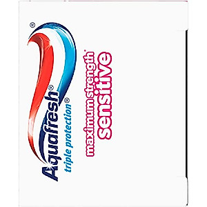 Aquafresh Sensitive Maximum Strength Toothpaste 5.6 Oz (Pack of 6)