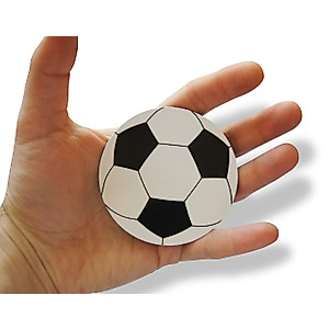 Novel Merk Soccer Ball Circle Decorations Small Refrigerator Magnet Set Miniature Design (12 Pieces)