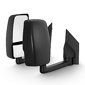 ACANII - Manual Fold Towing Side Mirrors Driver+Passenger For 2003-2017 Chevy Express/GMC Savana Van LEFT+RIGHT 03-17