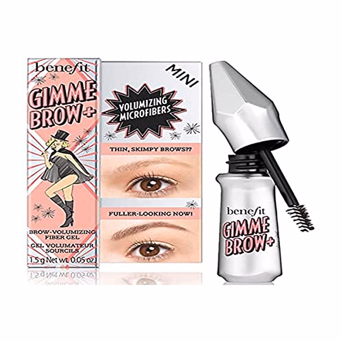 Benefit by Benefit, Gimme Brow Volumizing Fiber Gel (Travel Size) - #3 (Medium) -1.4g/0.05oz