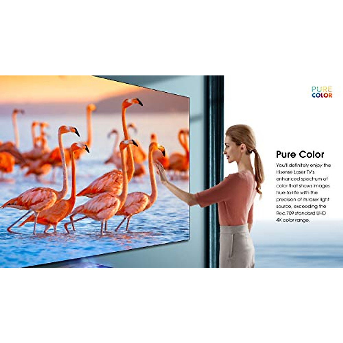 Hisense 100-Inch Class L5 Series 4K UHD Android Smart Laser TV with HDR (100L5F, 2020 Model)