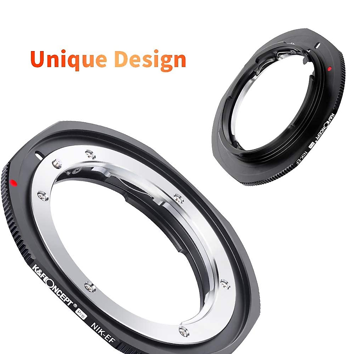 K&F Concept Updated NIK to EOS Adapter, Manual Lens Mount Adapter for Nikon F/AI Mount Lens and Canon EOS EF EF-S Mount Camera