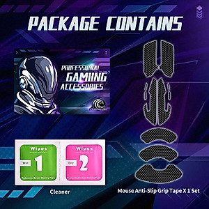 TALONGAMES Mouse Anti Slip Grip Tape Compatible with Razer Viper/Viper Ultimate Gaming Mouse, Palm Sweat Absorption, Thin 0.5mm,Cut to Fit, Easy to Apply, Mouse Skin