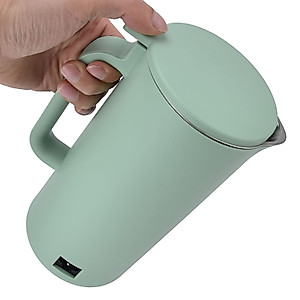 Soybean Milk Machine Small Household Soymilk Maker 110V Portable Automatic Blender Fruit Wall Breaker Blender Kitchen Mini Soybean Milk Maker Soy Milk Maker Machine (110V Matcha Green [US Plug])