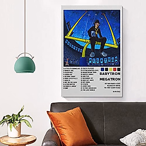 Fotuven Music Megatron Poster R-timer Babytron Poster Decorative Painting Canvas Wall Art Living Room Posters Bedroom Painting 12x18inch(30x45cm)