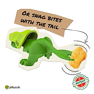 Jollycub® Interactive Toddler Utensils, Dino Chomperware™, Kids Silverware Set, BPA Free, Made in USA (Leafy Greens)