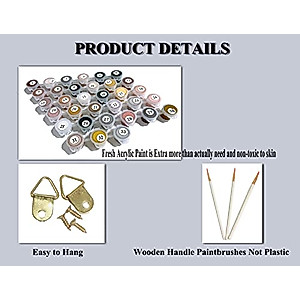 Art Knitting (12X24inch) Paint by Number for Adults Beginner Students Kids, Ideal Gift Choice for Birthday,Anniversary or Any Festival.DIY Acrylic for Room Decor- Blooming Flowers