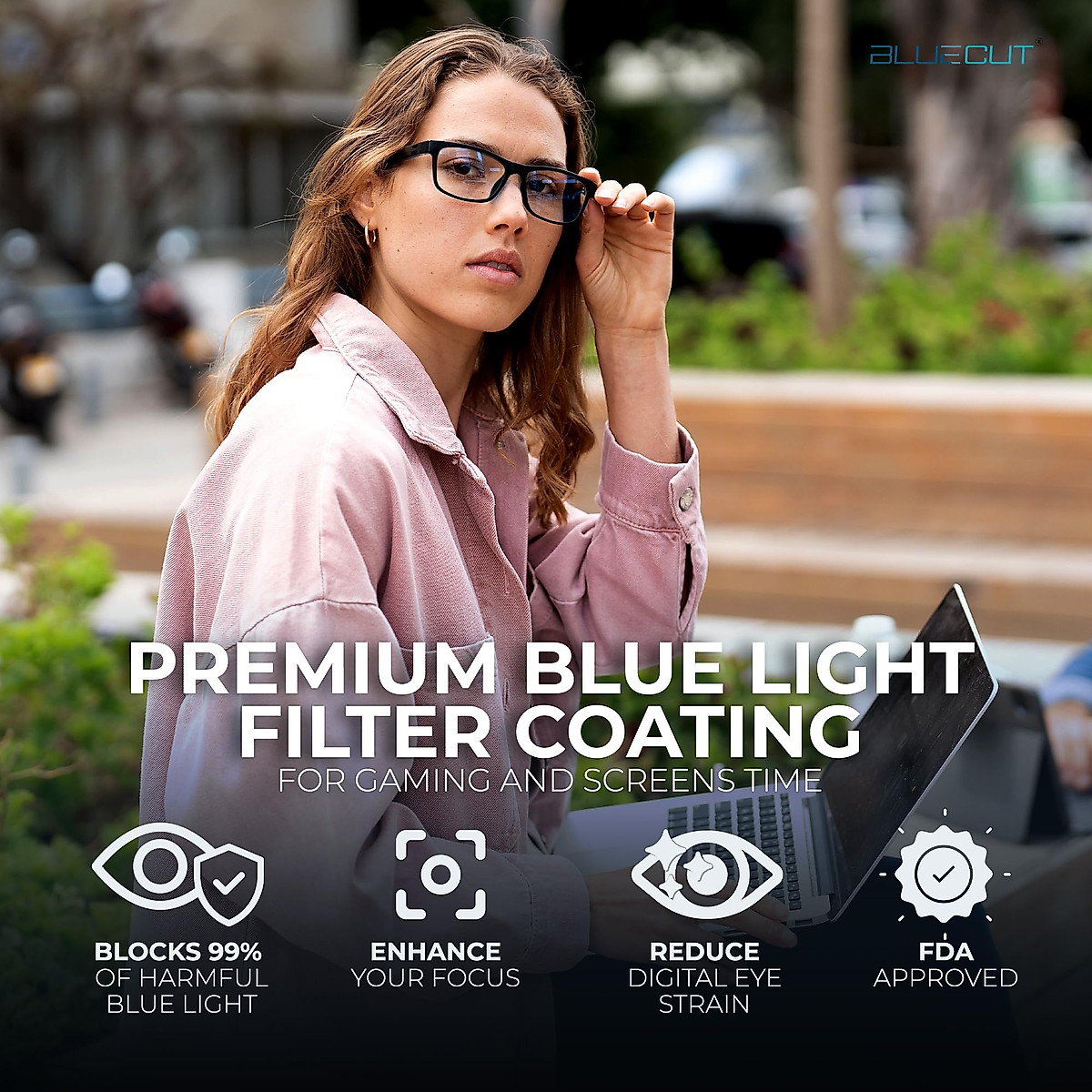 Blue Light Blocking Glasses for Men/Women Anti-Fatigue Computer Monitor Gaming Glasses Video Gamer Glasses