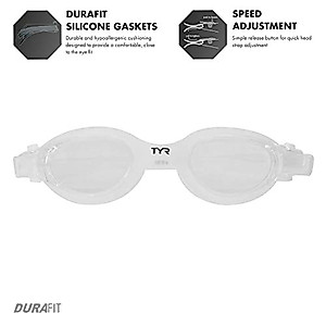 TYR Vesi Googles, Clear , One Size
