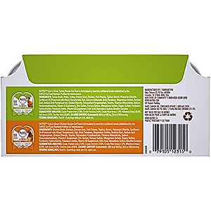NUTRO Grain Free* Natural Wet Cat Food Cuts in Gravy Turkey Recipe and Chicken Recipe Variety Pack, PERFECT PORTIONS Twin-Pack Trays- 1.32 Ounce (Pack of 24)