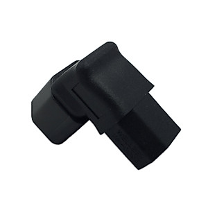 CERRXIAN Down Angle IEC 320 C14 3 Pin Male to C13 Female PDU PSU UPS Power Extension Adapter Receptacle for LCD LED TV Wall Mount