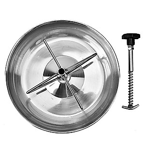 Pig Feeding Bowl Stainless Piglet Trough, Piglet Feeding Trough, Livestock Fodder Four Slots Food Tray Piglet Food Bowl, Pig Food Feeder for Piglet Cattle