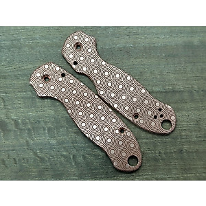HONEYCOMB engraved Copper Scales for Spyderco Para 3
