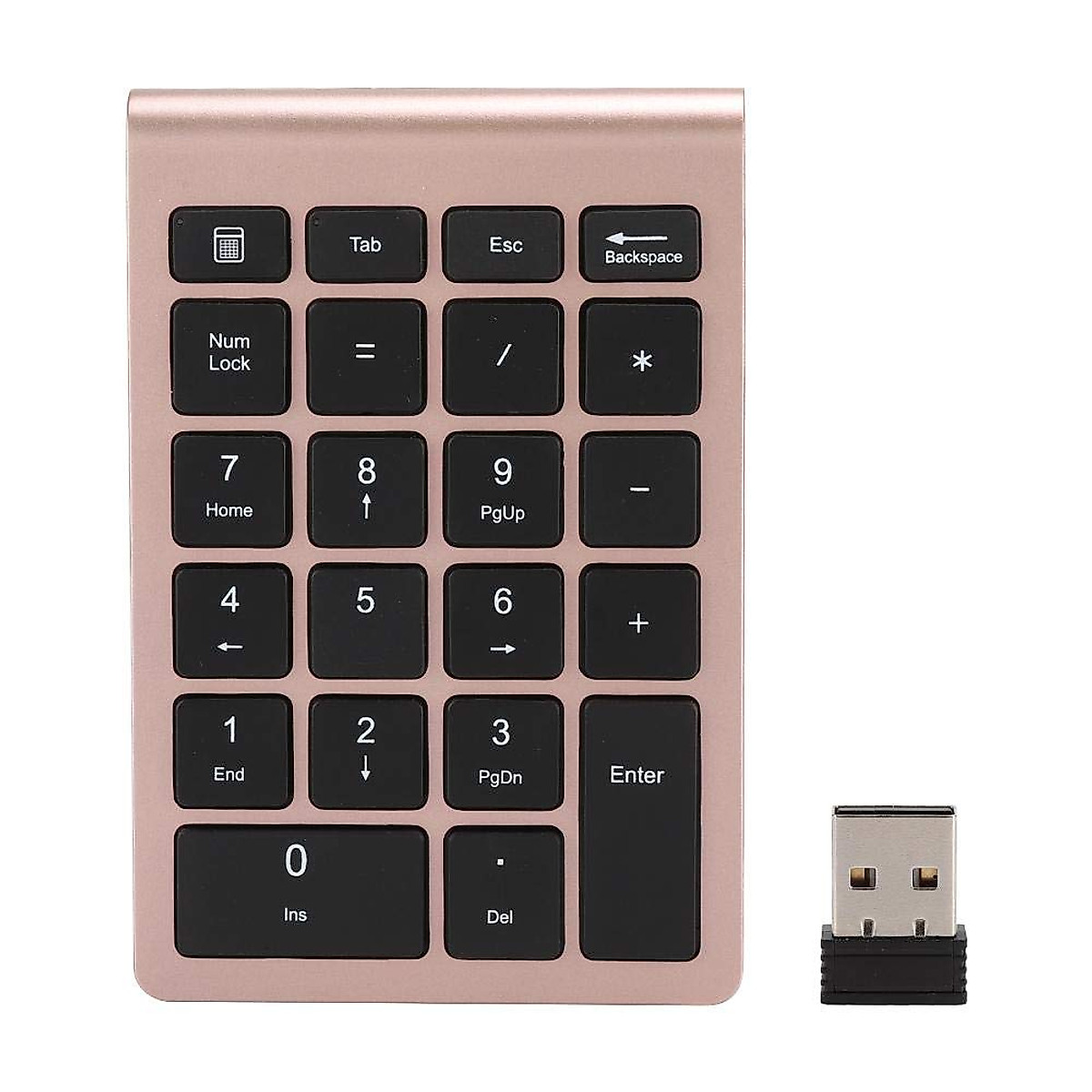 Pomya Bluetooth Number Pad, Numeric keypad,Portable 22Keys Numeric Keyboard,USB 2.4G Mini Keyboard for Laptop Desktop, PC, Pro,Notebook