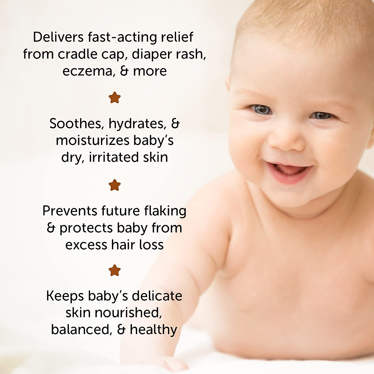 Organic Calendula Ointment Baby Rash Cream - Baby Eczema Cream, Cradle Cap Treatment, Diaper Rash Ointment, Baby Butt Cream - Calendula Oil, Manuka Honey, Lavender, and Coconut - Baby Skin Care (2oz)