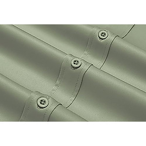 AstoSeu Men's Muscle Dress Shirts Slim Fit Wrinkle-Free Long Sleeve Casual Button Down Shirt Light Green L