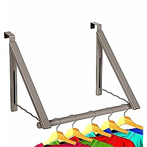 HOLDN’ STORAGE Over The Door Hanger - Over The Door Rack for Hanging Towels, Coats & Clothes - Over The Door Hanger Hooks for Bedroom, Washroom and Office.