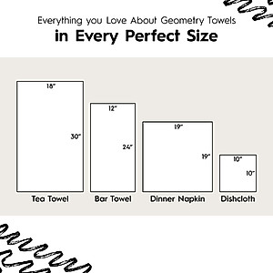 GEOMETRY Bar Towel - Quick Dry Microfiber Cloth Fall Kitchen Towels - Fall Dish Towel for Kitchen Drying - Premium Quick Dry Towel (Pumpkin Patch, 12"x24")