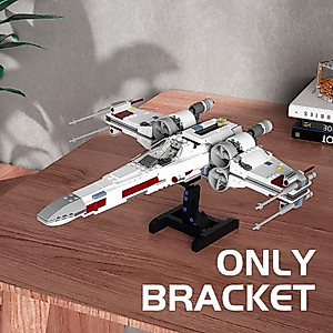 building boat Stand for Lego X-Wing Starfighter 75301 75273 75297 75218 75235 Building Kits,Awesome Display for Lego Y-Wing 75249 75172 Starfighter Building Toys(52 PCS)