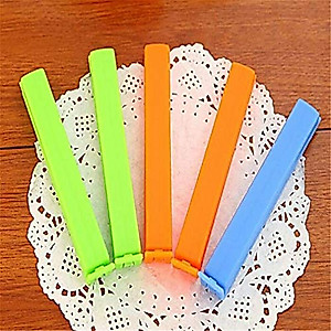 Meoliny 6 Pcs Food Bag Clip Kitchen Storage Snack Organization Clip Sealing Clamp Home Supplies
