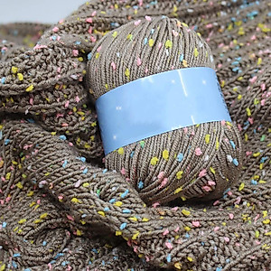 liyhh 50g Dots Knitting Sewing Thread Scarf Sweater Hat Crochet Craft DIY Woolen Yarn Craft Gifts Cotton and Acrylic Fiber Blue