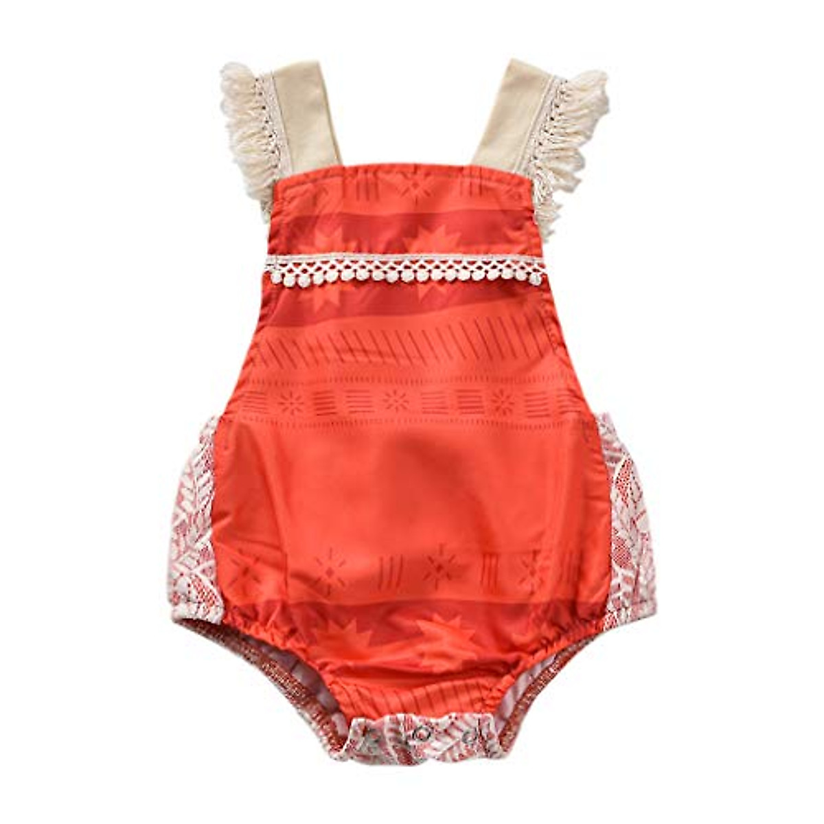 Aalizzwell Infant Romper (Orange, 6-12Months)