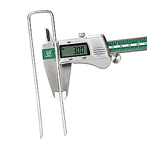 KINGLAKE 6'' Landscape Staples Garden Stakes Galvanized Garden Pegs Garden U Pins 50 Pcs Grass Anchor for Securing Weed Landscape Fabric, Netting,3mm