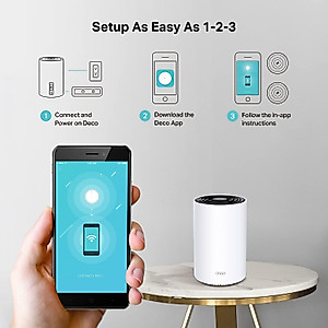 TP-Link Deco Tri Band Mesh WiFi 6 System(Deco X68) - Covers up to 5500 Sq. Ft.Whole Home Coverage, Replaces Wireless Routers and Extenders, 2-Pack