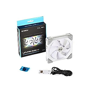 Lian Li UNI Fan SL120 RGB PWM Fan, White - 120 mm PC-Box Fan White, RGB (B x H x T) 122.