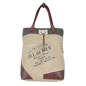 Western Canvas Tote Bag for Women - Cotton Leather Bag Topedo