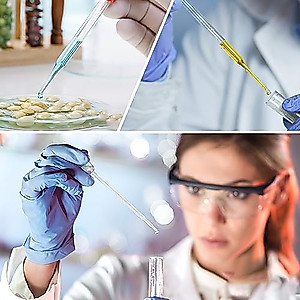 BOROLA 100Pcs 0.5ml Plastic Transfer Pipettes, Graduated pipet, for cupcake