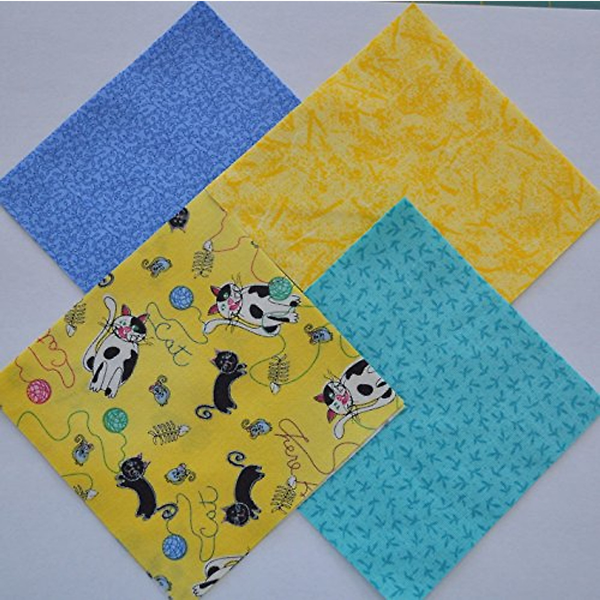 Cats Meow 4" Fabric Squares Charm Pack 100% Cotton, 40 Pieces