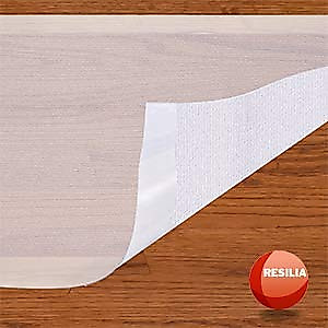 RESILIA Premium Floor Protector for Hardwood Floors – Easy-to-Clean, Heavy Duty Plastic Vinyl, Clear American Modern, 27 Inches x 25 Feet, for Hallway, Living or Dining Room Use