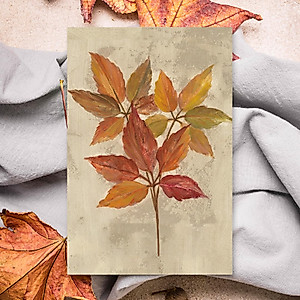Whaline 32 Pack Fall Greeting Cards Retro Autumn Leaves Note Cards with Envelopes Stickers for Thanksgiving Harvest Wedding Birthday Baby Shower