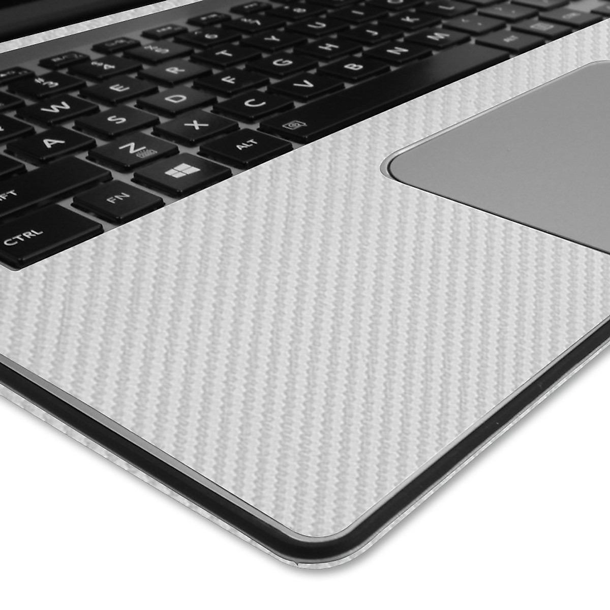 Skinomi Silver Carbon Fiber Full Body Skin Compatible with Toshiba Satellite Radius (2015, 15.6 inch)(Full Coverage) TechSkin with Anti-Bubble Clear Film Screen Protector