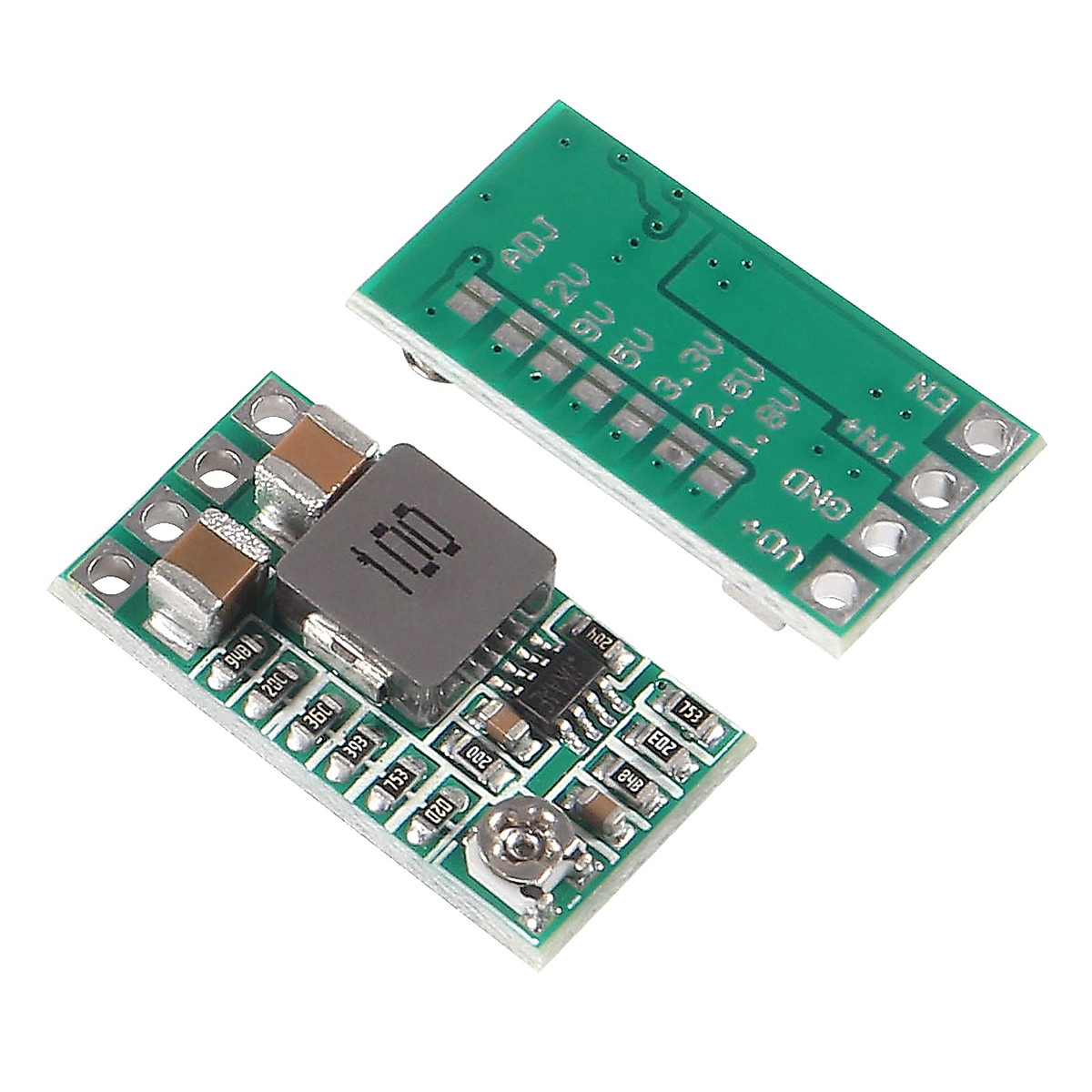 12 pcs 5V Regulator Module Mini Voltage Reducer, MELIFE Adjustable DC 4.5V - 24V 12V 24V Step Down to 5V 3A Volt Buck Converter Power Supply Transformer Module