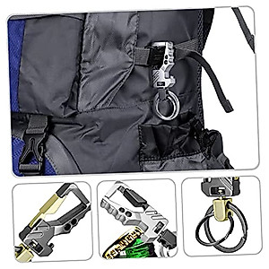 BESPORTBLE Beer Opener Car Decoration 2pcs Multifunctional Keychain Beer Zinc Alloy Portable Car Key Chain Car Keychain