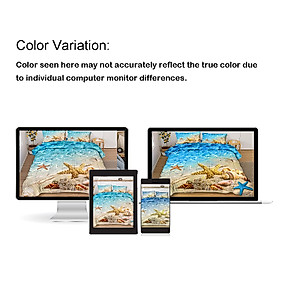 Bedbay Queen Size Galaxy Comforter Set Glitter Galaxy Bedding Boys Girls Colorful Universe Space Psychedelic Trippy Bedding Set 3 Pieces with 2 Pillowcases(Rainbow, Queen)