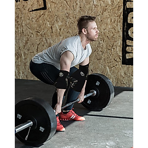 Jupiter Knee Sleeves (1 Pair), 7mm Compression Knee Braces for Squats,Weightlifting,Powerlifting,Cross Training for Men & Women (Medium)