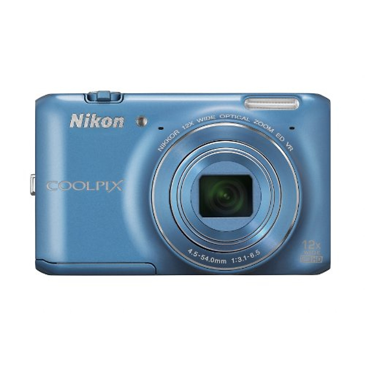 Nikon COOLPIX S6400 16 MP Digital Camera with 12x Optical Zoom and 3-inch LCD (Blue)