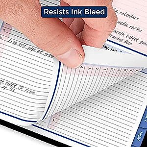 AT-A-GLANCE 2024 Weekly & Monthly Appointment Book Planner, 8" x 10", Large, QuickNotes, City of Hope, Black (76PN010524)