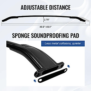 Lanbos Roof Rack Cross Bars Compatible with 2015-2020 GMC Yukon/Chevrolet Suburban & Tahoe/Cadillac Escalade, Max Loading 220lbs Aluminum Crossbar for Rooftop Cargo Bag Carrier Luggage