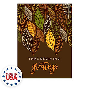 Canopy Street Modern Thanksgiving Card Assortment/Grateful Greeting Cards With Envelopes / 24 Holiday Cards For Business Or Personal Use