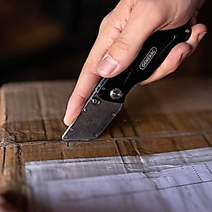 General Tools Folding Utility Lock Back Knife #WS-1204, Black