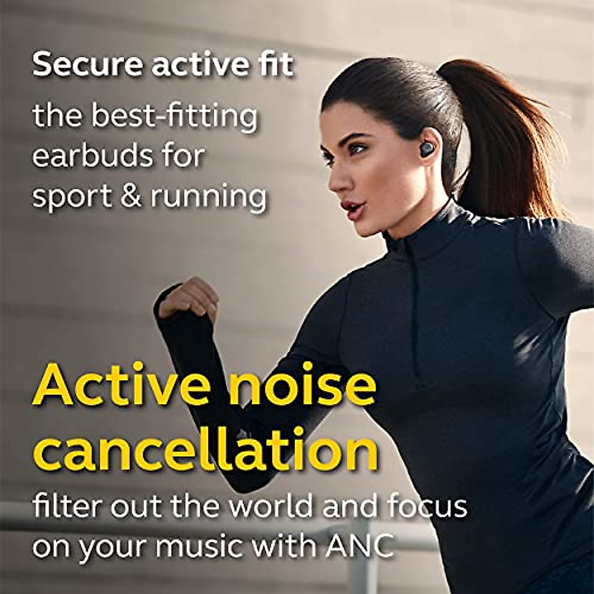 Jabra Elite Active 75t True Wireless Earbuds with Wireless Charging Enabled Case, Gray (Renewed)