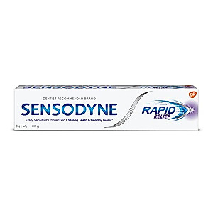 Sensodyne Sensitive Toothpaste Rapid Relief - 80 gm Pack of 2