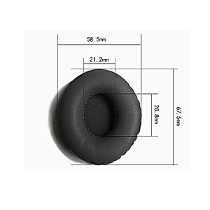 Solo 1 Wired Replacement Earpads Ear Pad Cushions Compatible with Monster Beats by Dr.Dre Solo1.0 Wired Solo HD Wired On-Ear Headphones (Black)