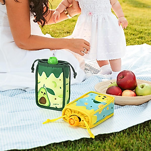 Aieve On-the-go Food Pouch Cooler, 2 Pack Insulated Cooler Holder for Baby Food Pouch, Freezing Food Pouch for 3+ Hours