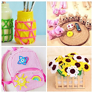 OnePine Pipe Cleaners 220 Pcs 22 Colors Chenille Stems for Arts and Crafts DIY Handmade Decoration (6 mm x 12 Inch)